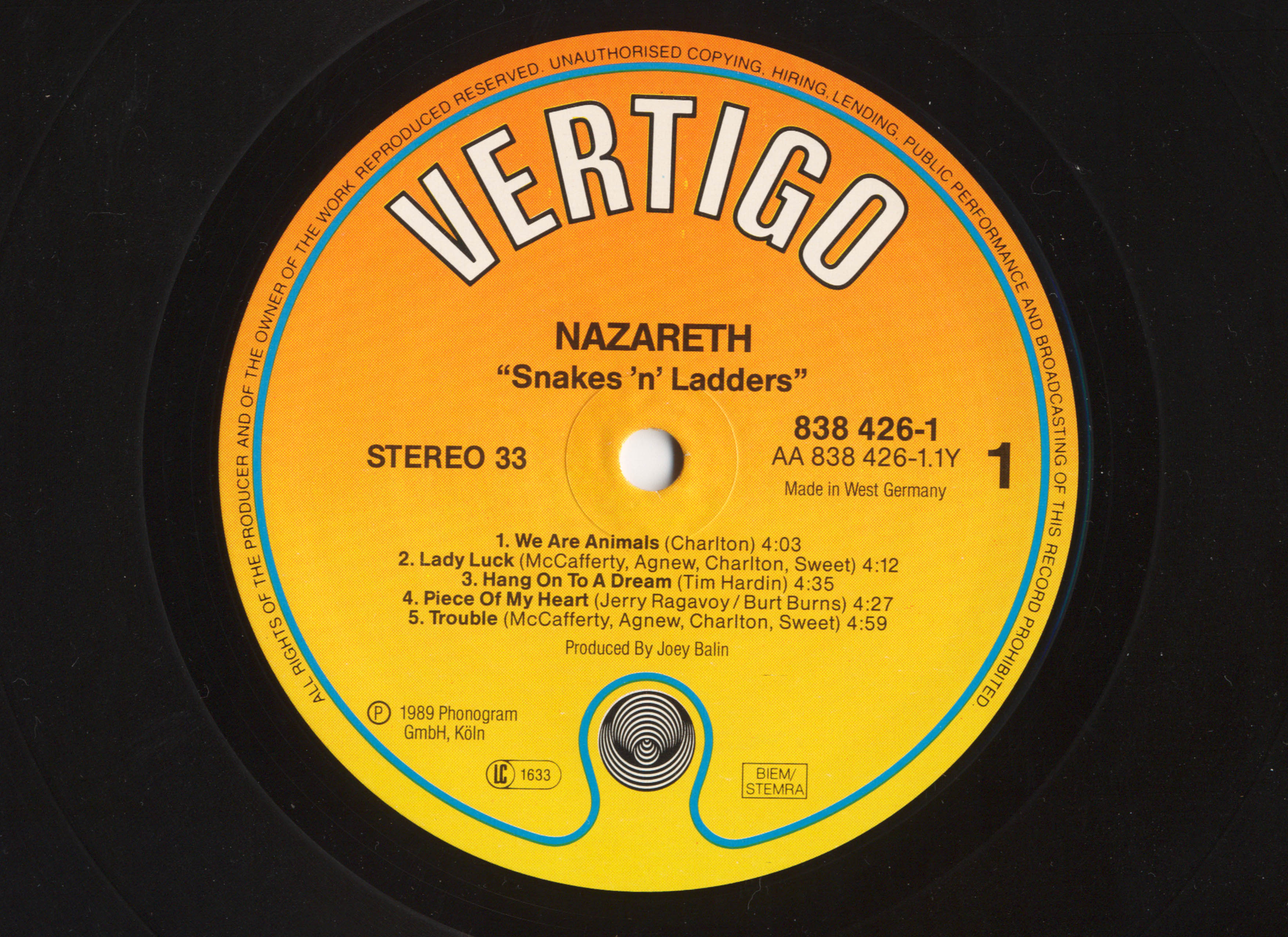 Nazareth Snakes n Ladders : LP A | CD Covers | Cover Century | Over 1. ...